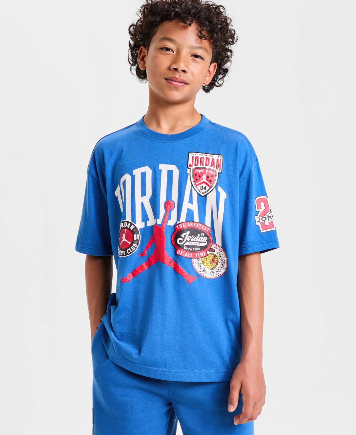 Click here for Jordan Boys 8-20 Short-Sleeve T-Shirt - Blue prices