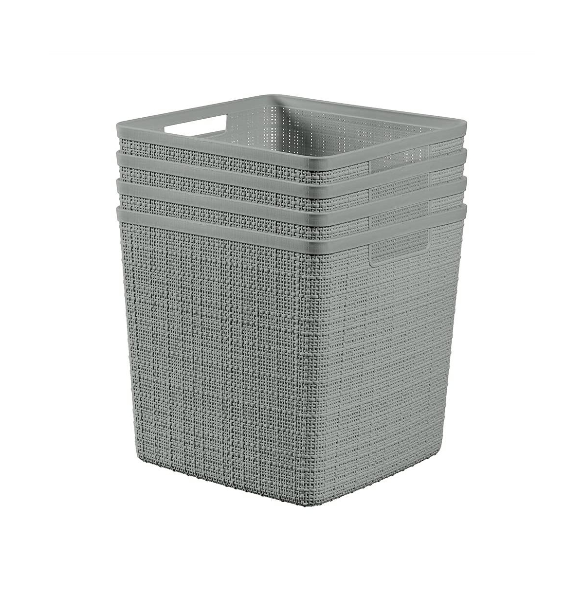 Click here for Gnuadz Jute Decorative Plastic Storage Baskets Bin... prices