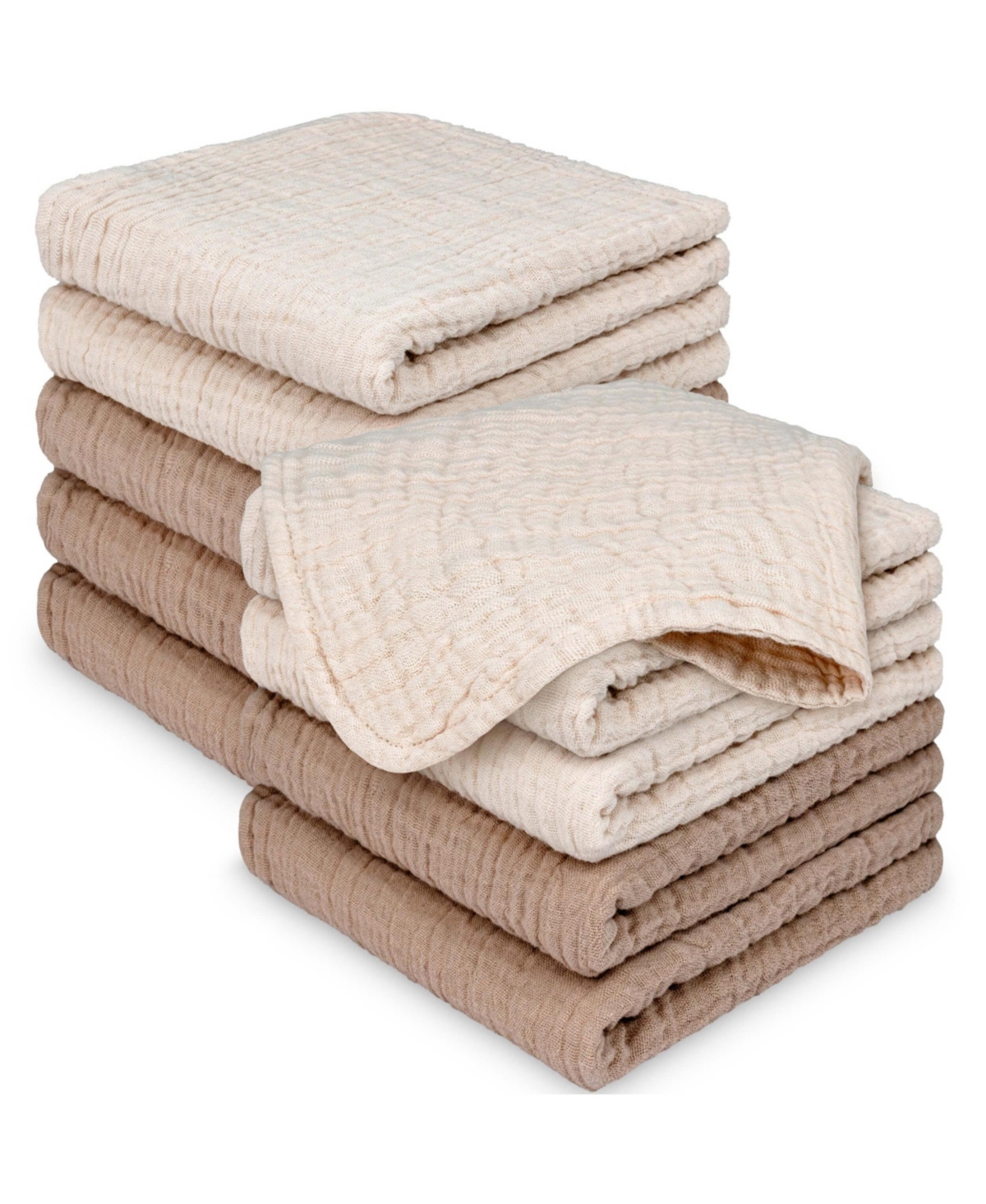 Click here for KeaBabies 10 Pack Lyra Muslin Baby Washcloths Larg... prices