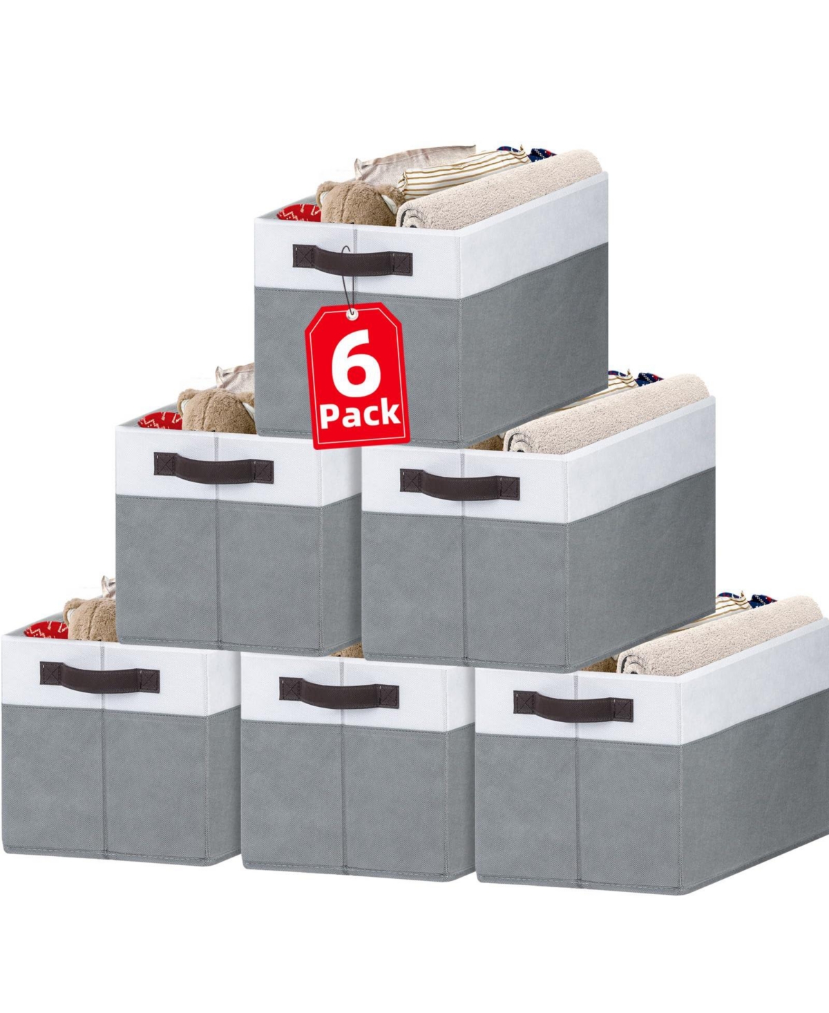 Click here for Gnuadz Fabric Collapsible Storage Baskets With Han... prices