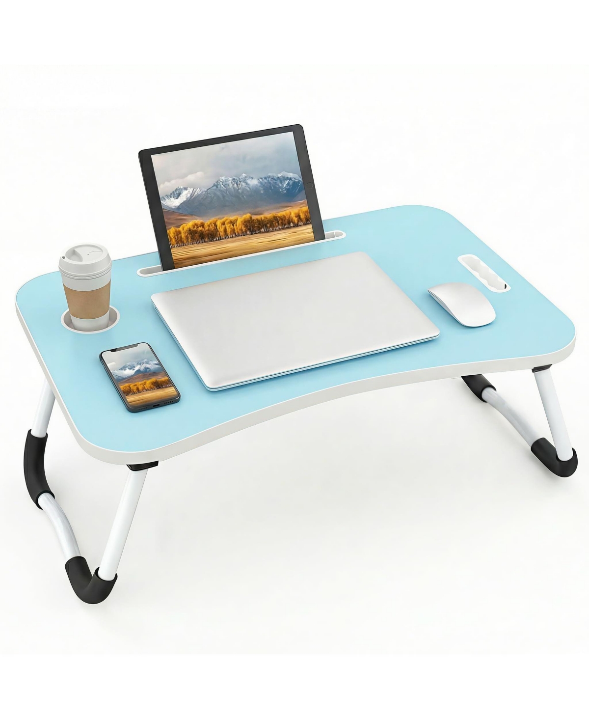 Click here for Gnuadz Folding Lap Desk Portable Wood Laptop Bed C... prices