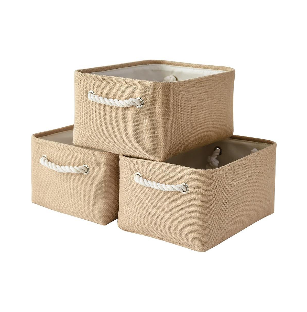 Click here for Gnuadz 3pack Storage Bins Canvas Basket Organizer... prices