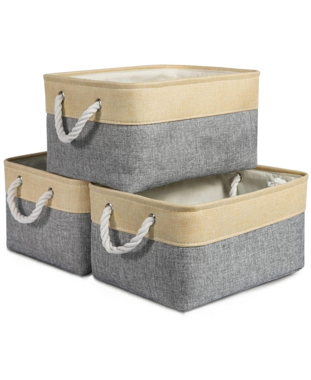 Click here for Gnuadz 3pack Storage Bins Canvas Basket Organizer... prices
