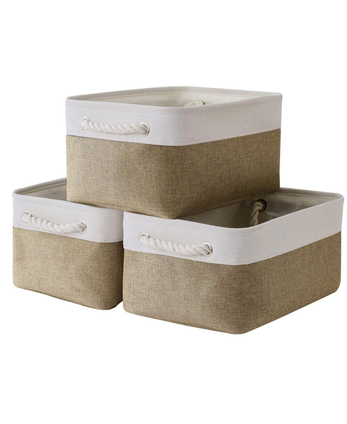 Click here for Gnuadz 3pack Storage Bins Canvas Basket Organizer... prices