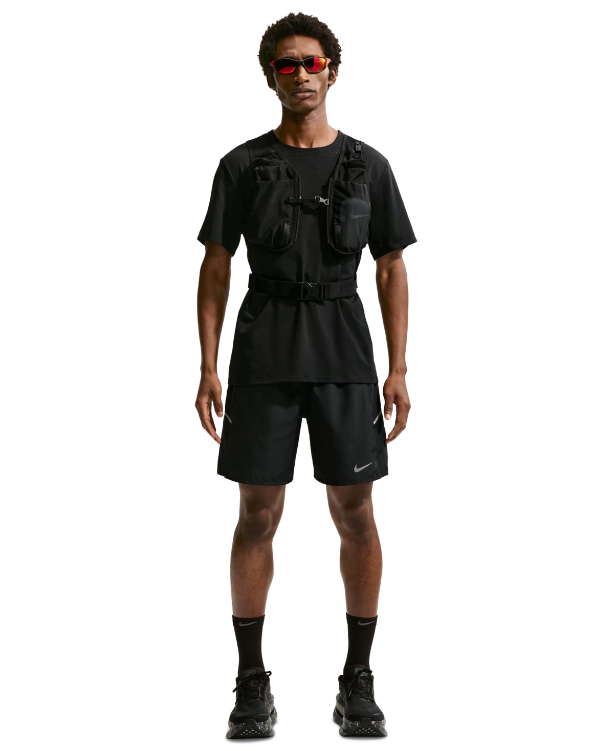 Click here for Nike Miler Mens Dri-fit Running Shorts - Black/Ref... prices