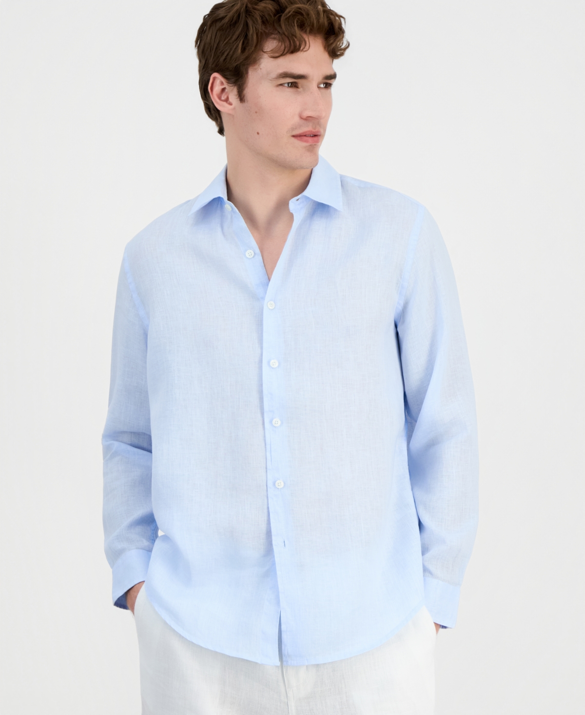 Click here for Club Room Mens 100 Linen Shirt  Created for Macys... prices