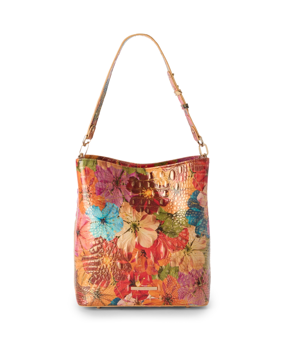 Click here for Brahmin Celina Small Leather Bucket Bag - Florita prices