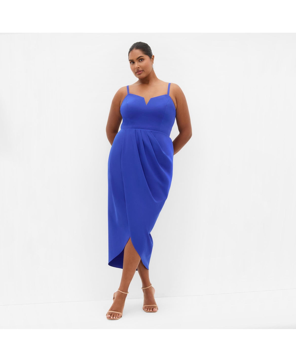 Click here for City Chic Womens Sassy Flex Fit Tulip V Dress - Ul... prices