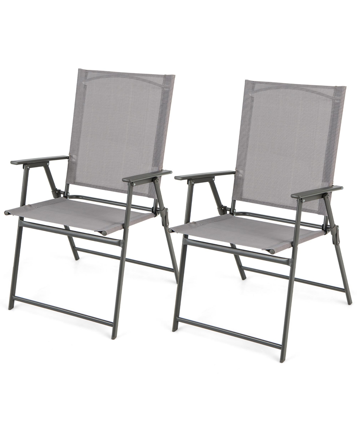 Click here for Gymax 2PCS Folding Portable Dining Chairs Metal Fr... prices