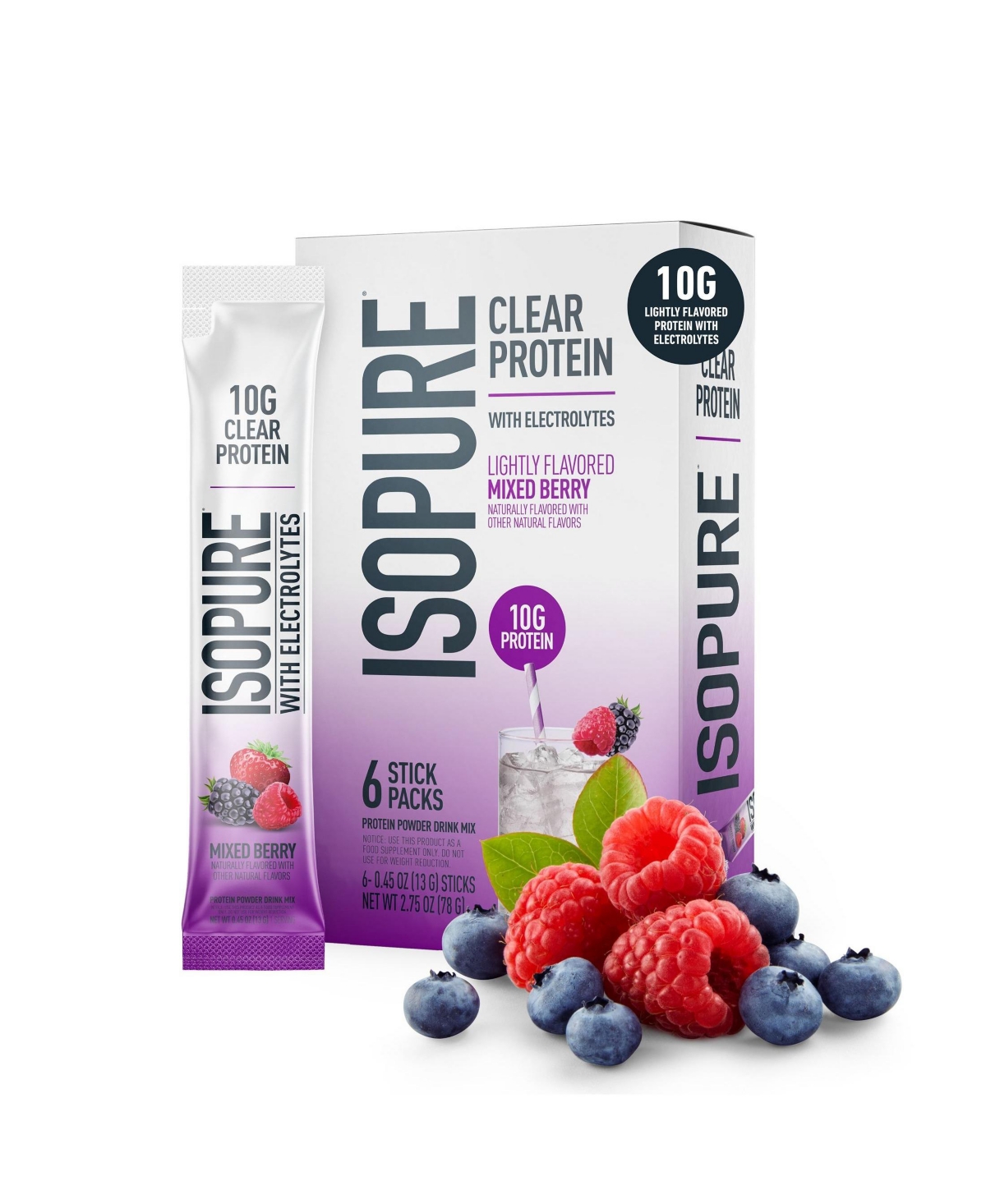 Click here for Isopure Protein Water Stickpacks Mixed Berry  6 Co... prices