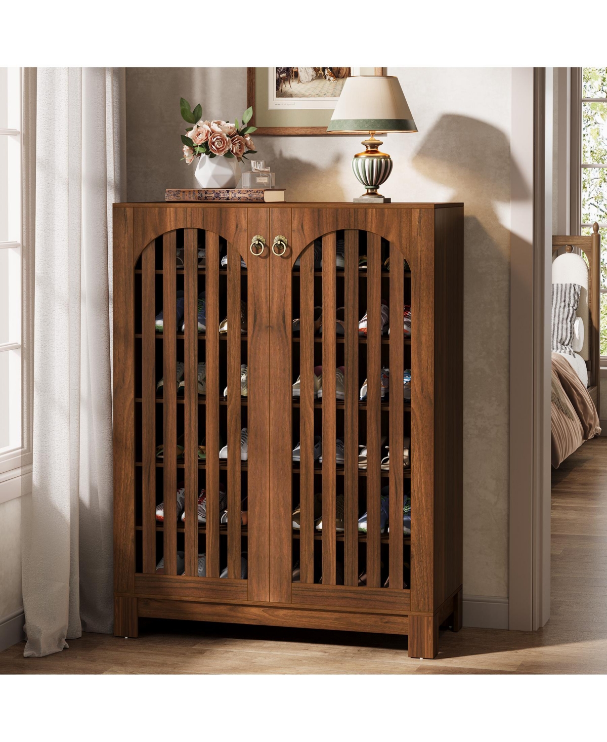 Click here for Tribesigns Shoe Cabinet with Airy Doors  6-Tier En... prices