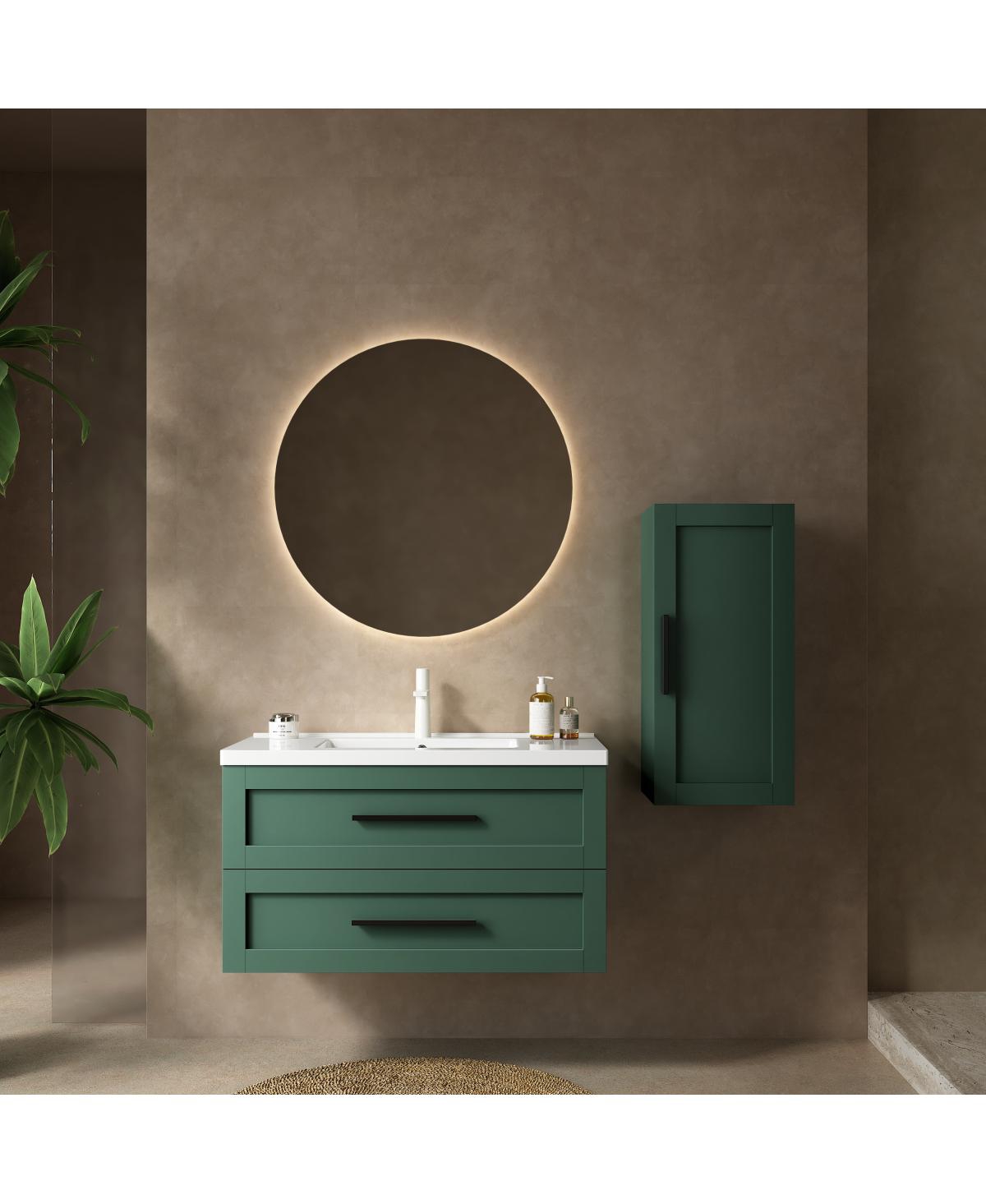 Click here for Sillysis 36 Inch Modern Bathroom Vanity with Ceram... prices