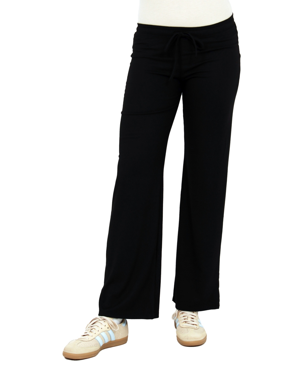 Click here for 24seven Comfort Apparel Womens Ribbed Knit Wide-Le... prices