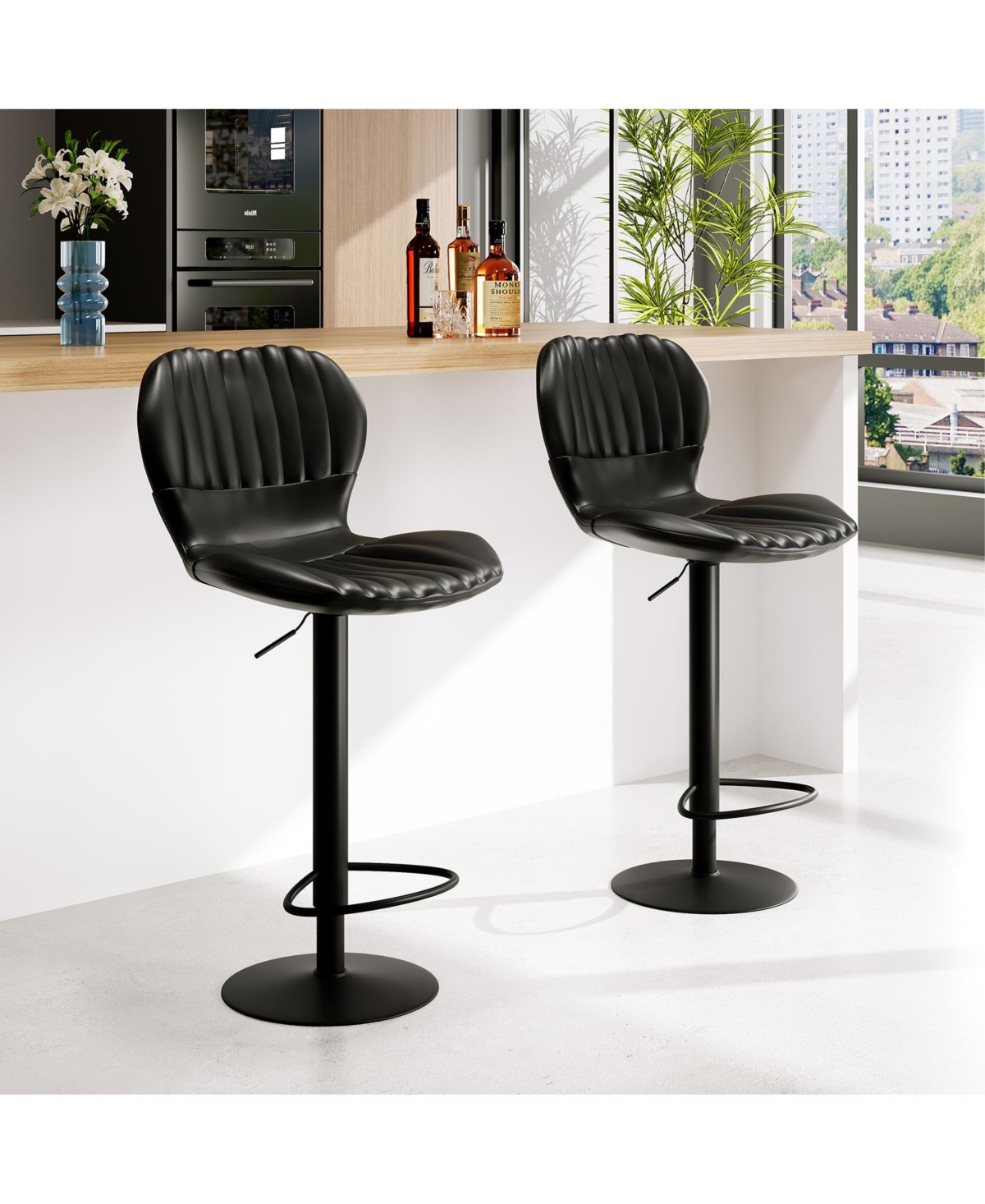 Click here for gaomon Dining Chair Bar Stools Modern Swivel Bar C... prices