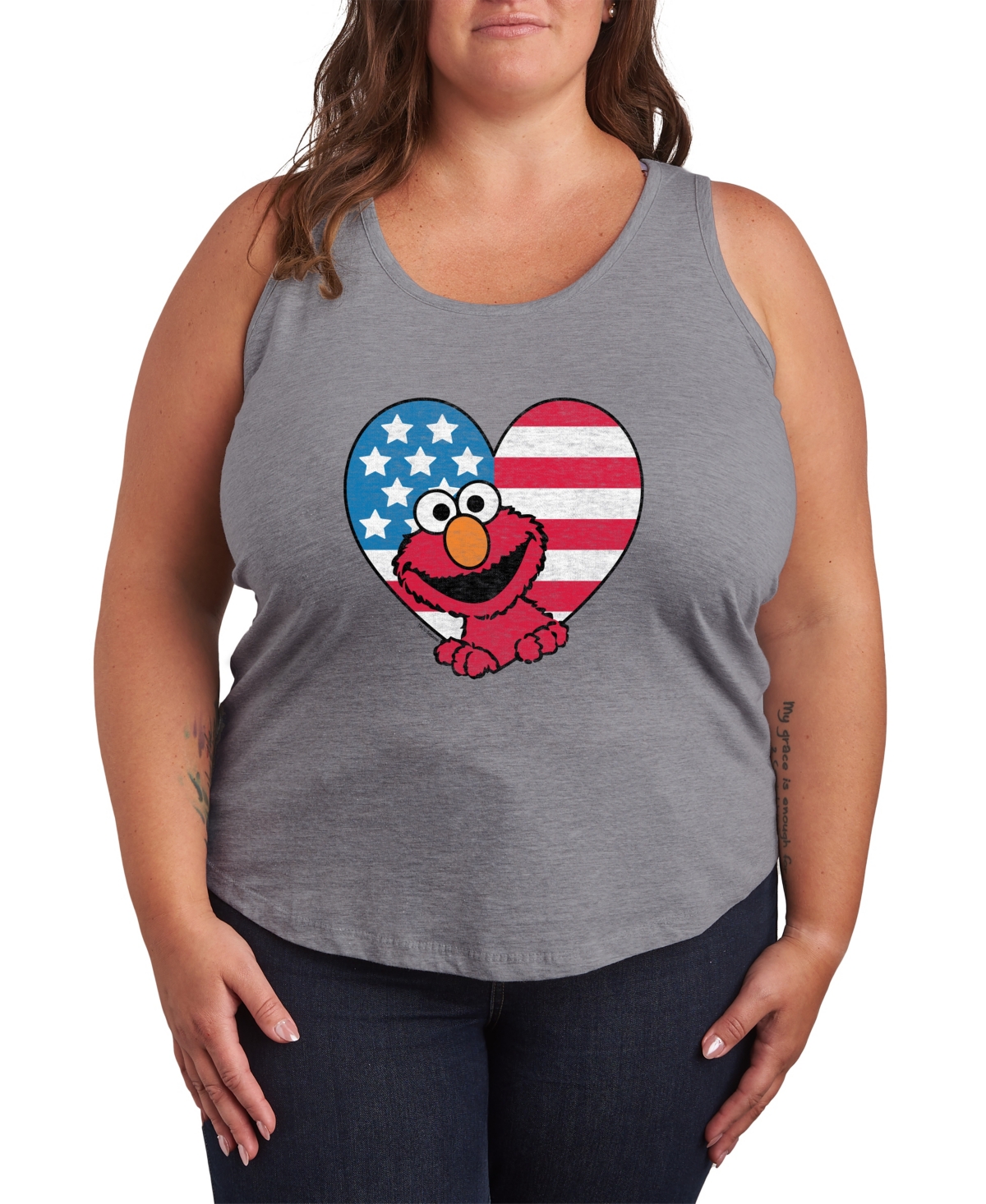 Click here for Hybrid Apparel Plus Size Sesame Street Elmo Flag H... prices