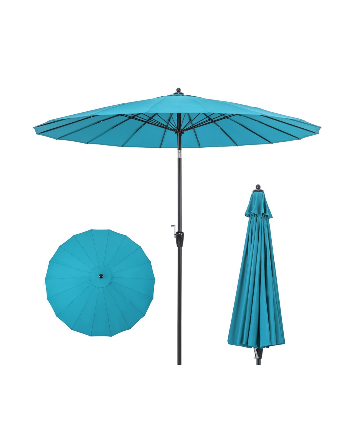 Click here for Gouun Round Patio Umbrella with 18 Fiberglass Ribs... prices