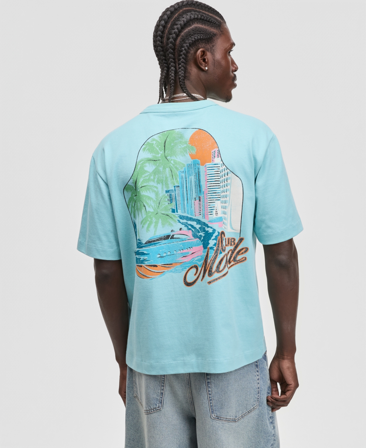 Click here for Mode of One Mens Destination Graphic Relaxed-Fit T... prices