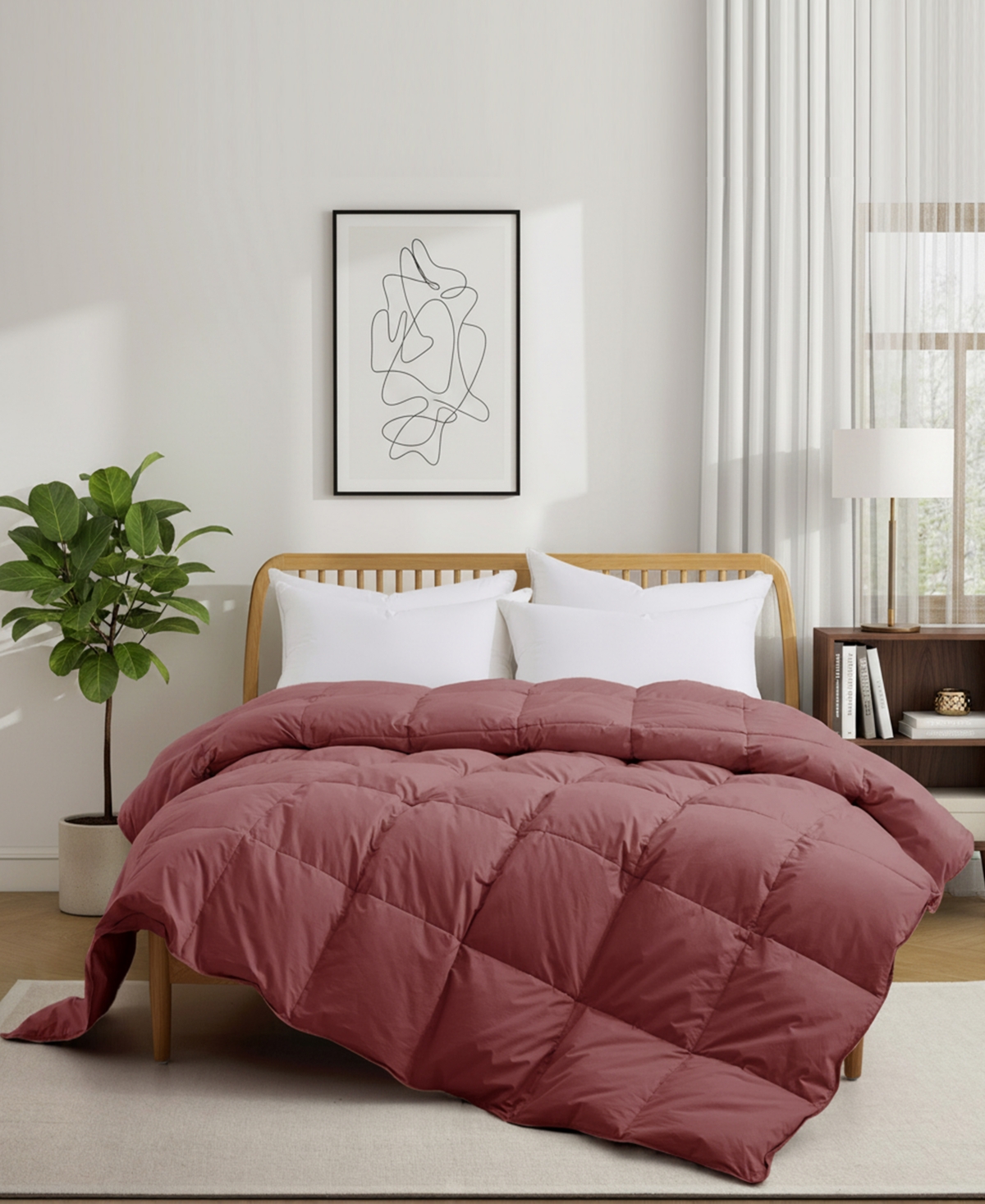 Click here for Unikome Luxurious Breathable Comforter  Twin - Red prices