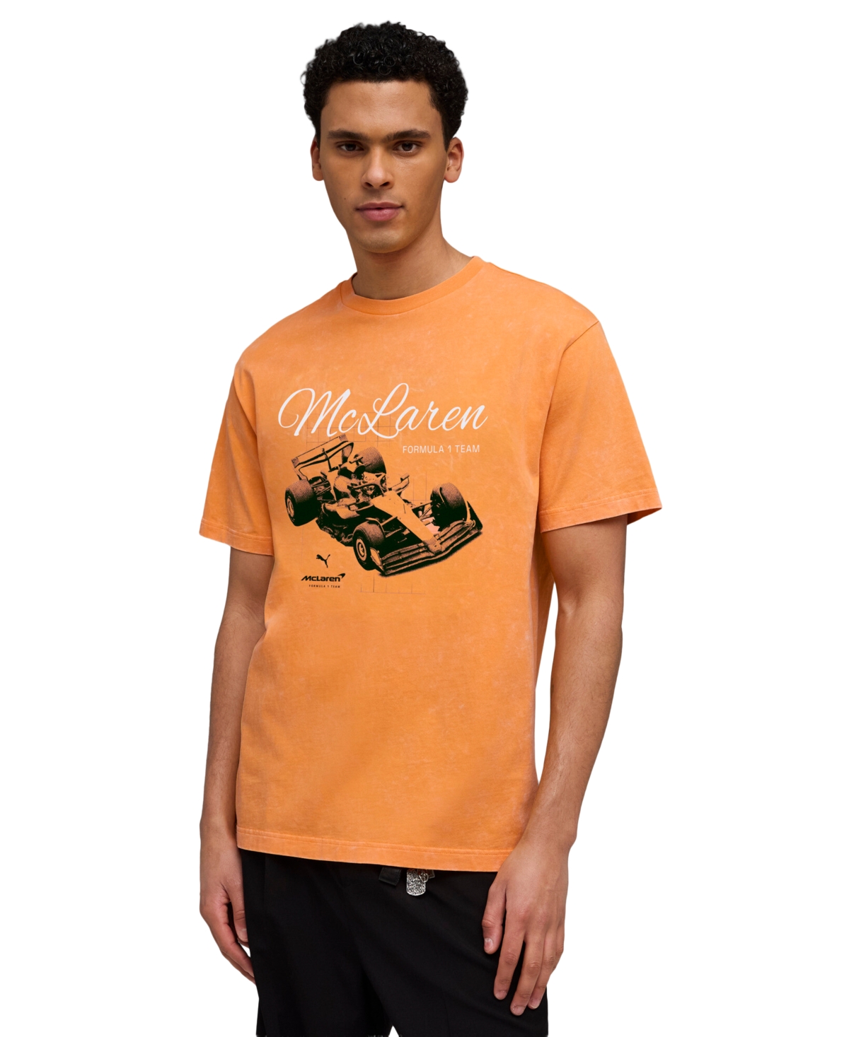 Click here for Puma Mens McLaren Graphic Printed T-Shirt - Papaya prices