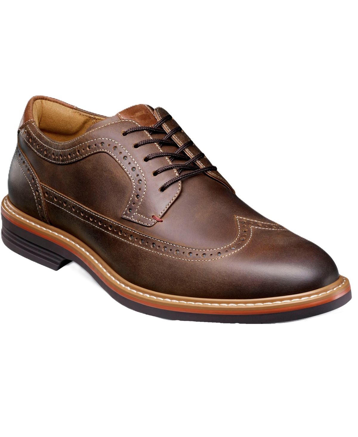 Click here for Florsheim Mens Norwalk Wingtip Oxford Shoe - Brown prices
