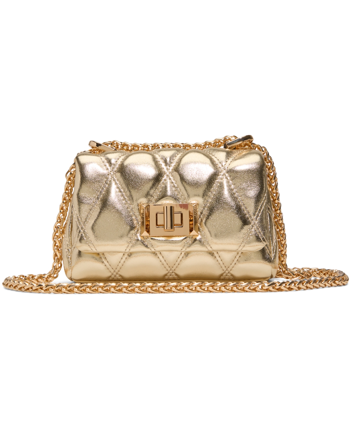 Click here for Aldo Lediaa Mini Crossbody Handbag - Quilted Gold prices