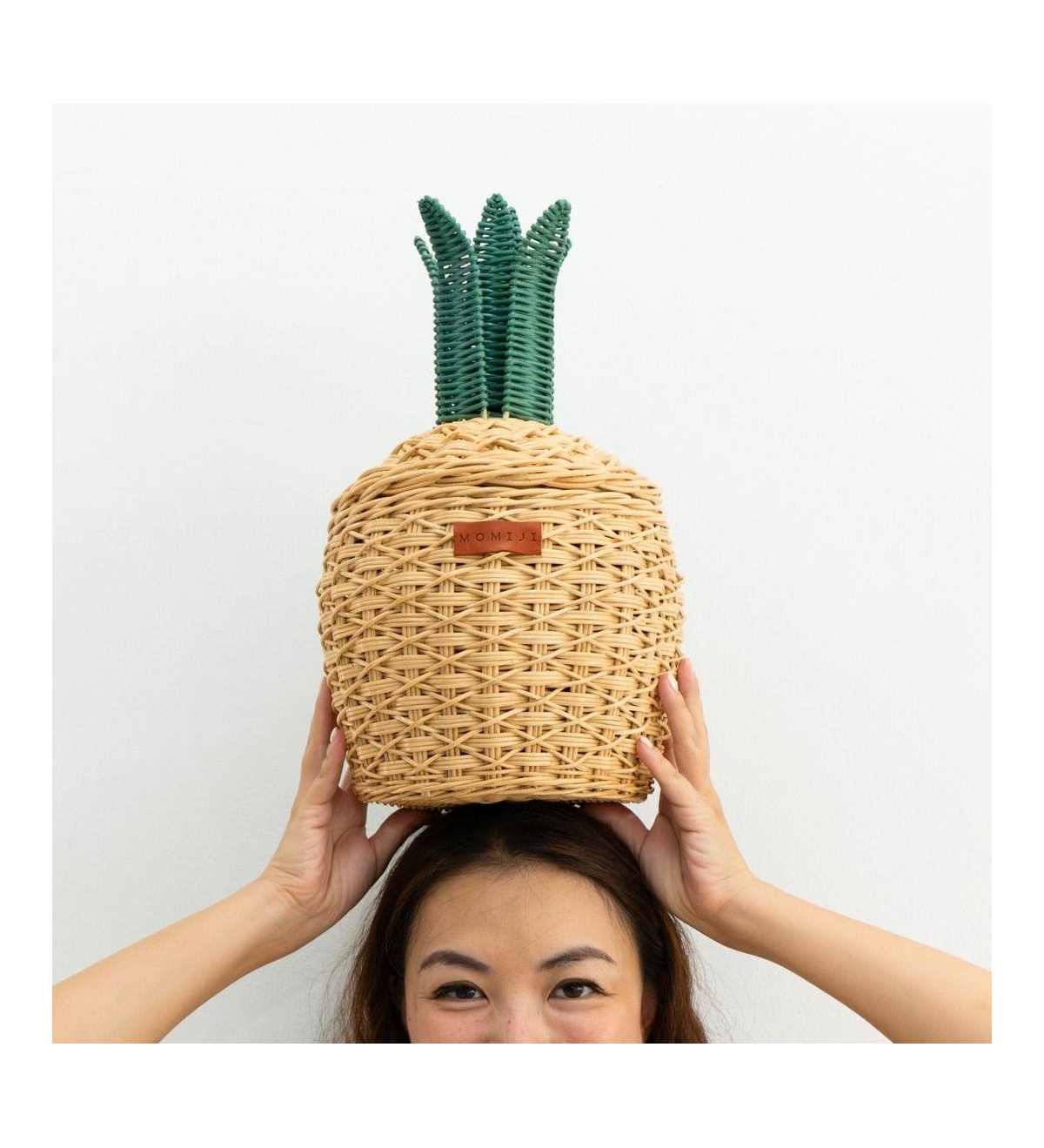 Click here for Momiji Pineapple Handcrafted Rattan Storage Basket prices