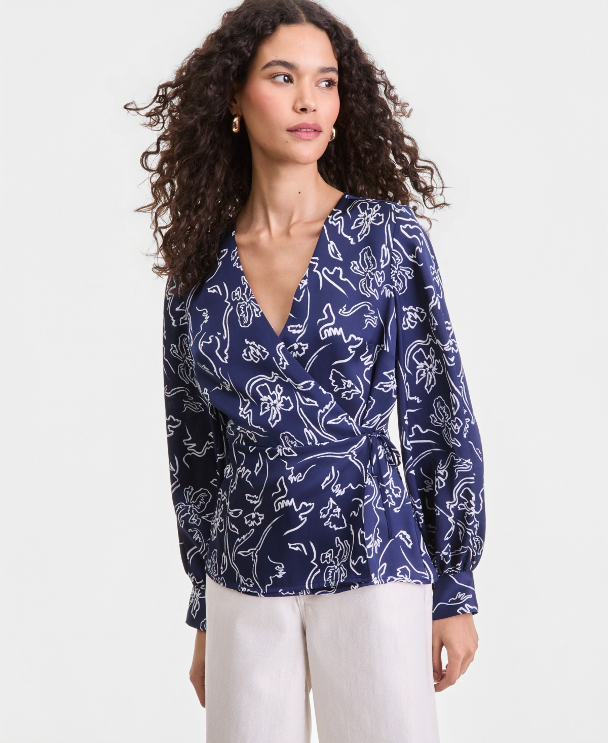 Click here for I.n.c. International Concepts Womens Printed Blous... prices