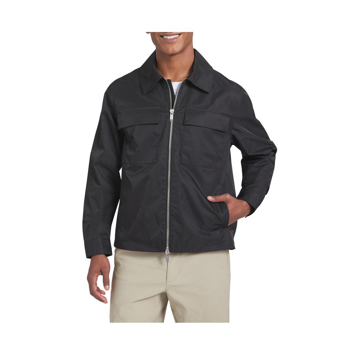 Click here for dkny Mens Louie Zip-Up Jacket - Black prices