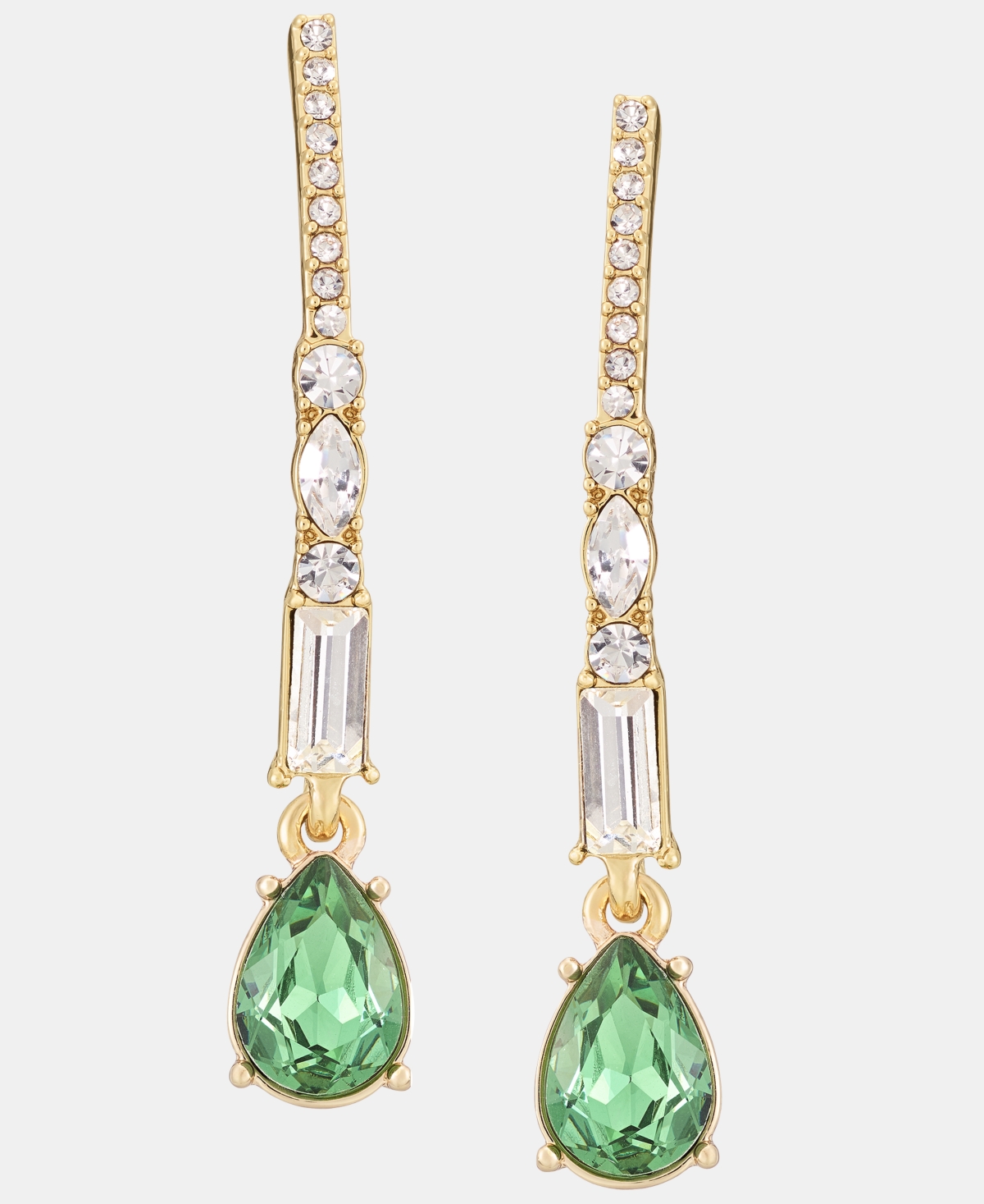 Click here for Givenchy Crystal Threader Earrings - Lt/pas Grn prices