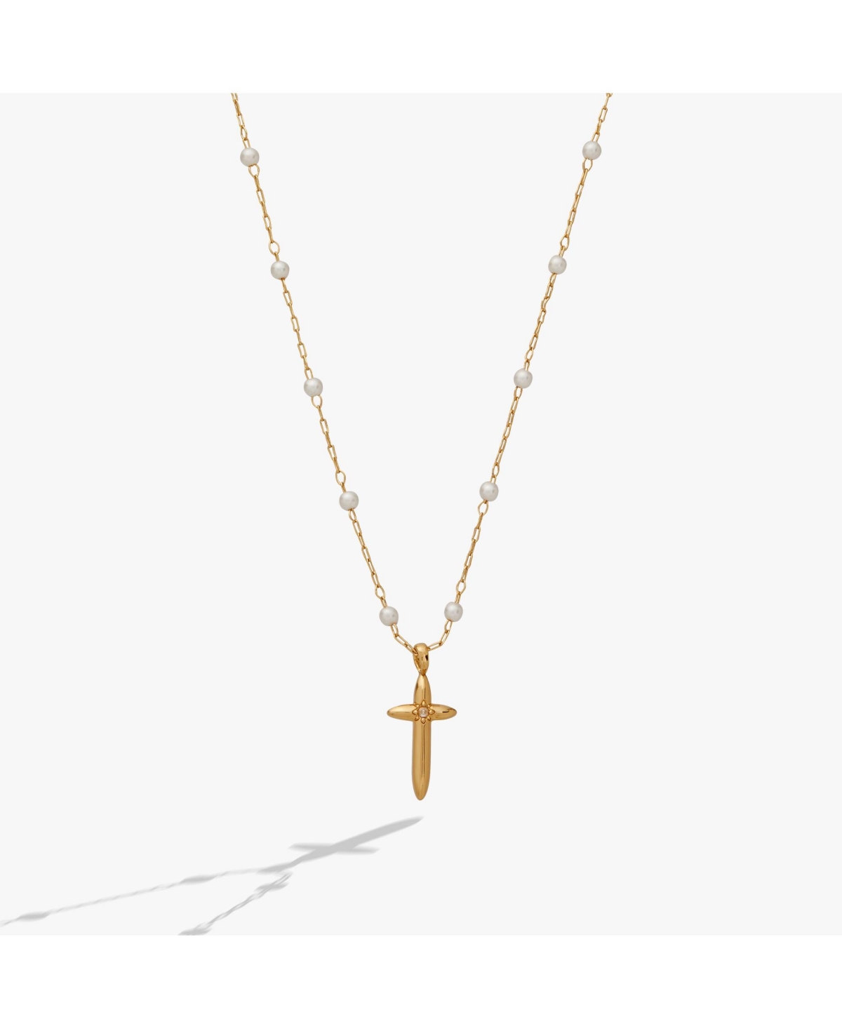 Click here for Alex and Ani Cross 4:13 Pearl Rosary Chain Pendant... prices