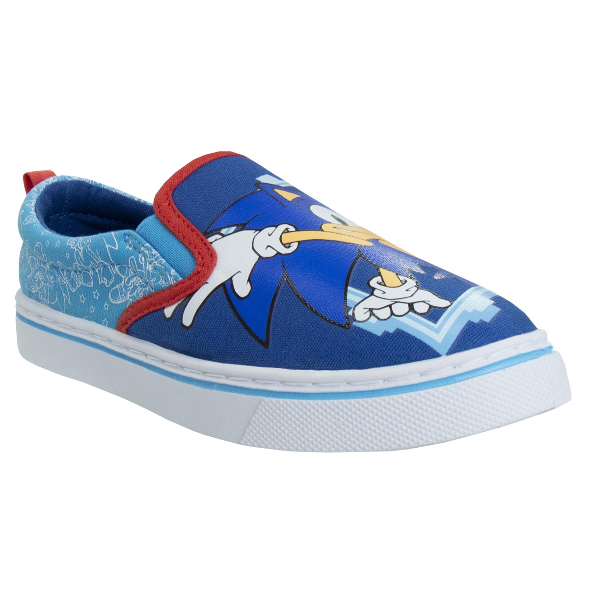 Click here for Sonic The Hedgehog Little Boys Slip On Canvas Snea... prices