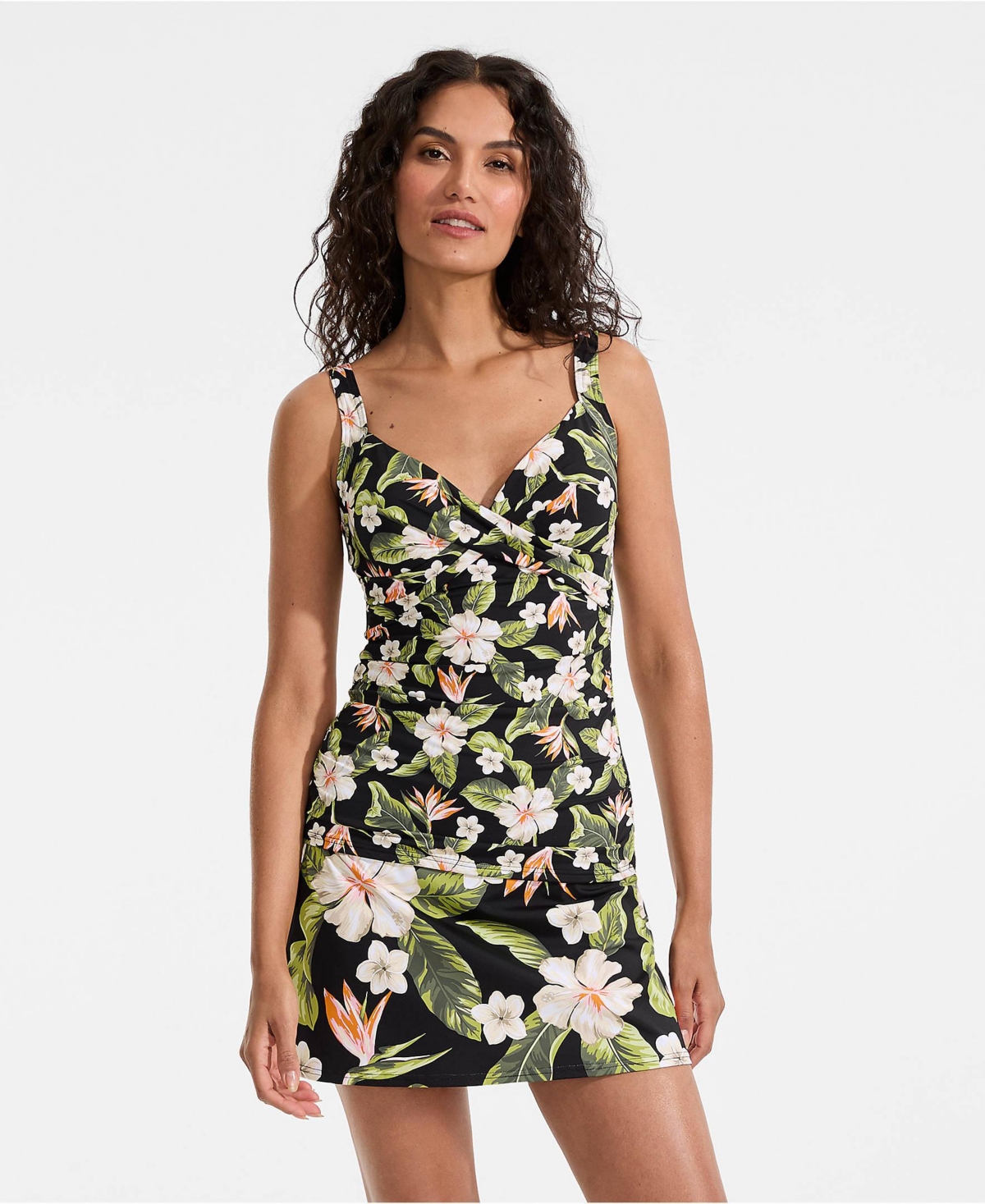 Click here for Lands End Womens Dd-Cup V-Neck Wrap Underwire Tank... prices