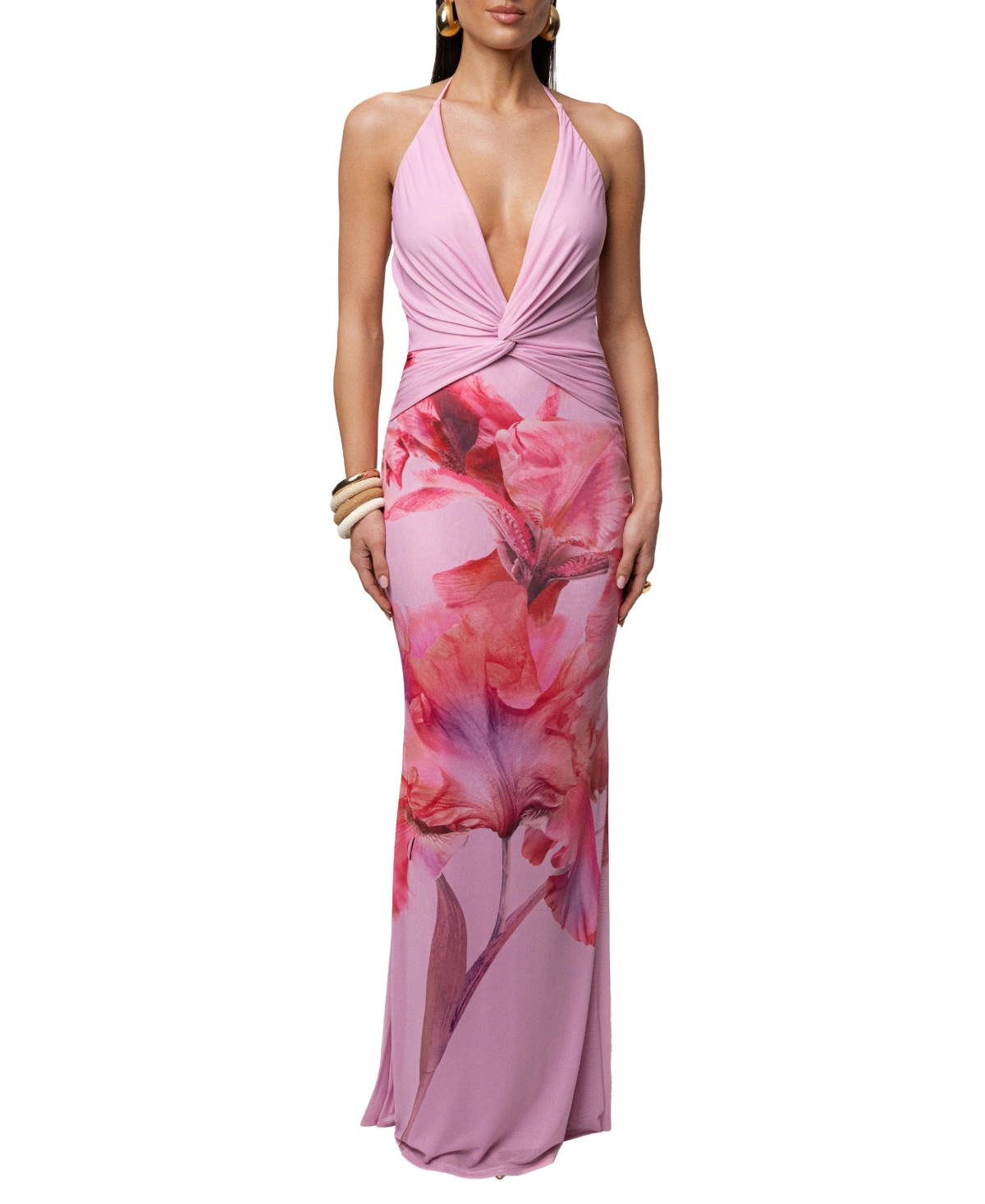 Click here for Jluxlabel Womens Coastal Bloom Maxi Dress - Pink f... prices