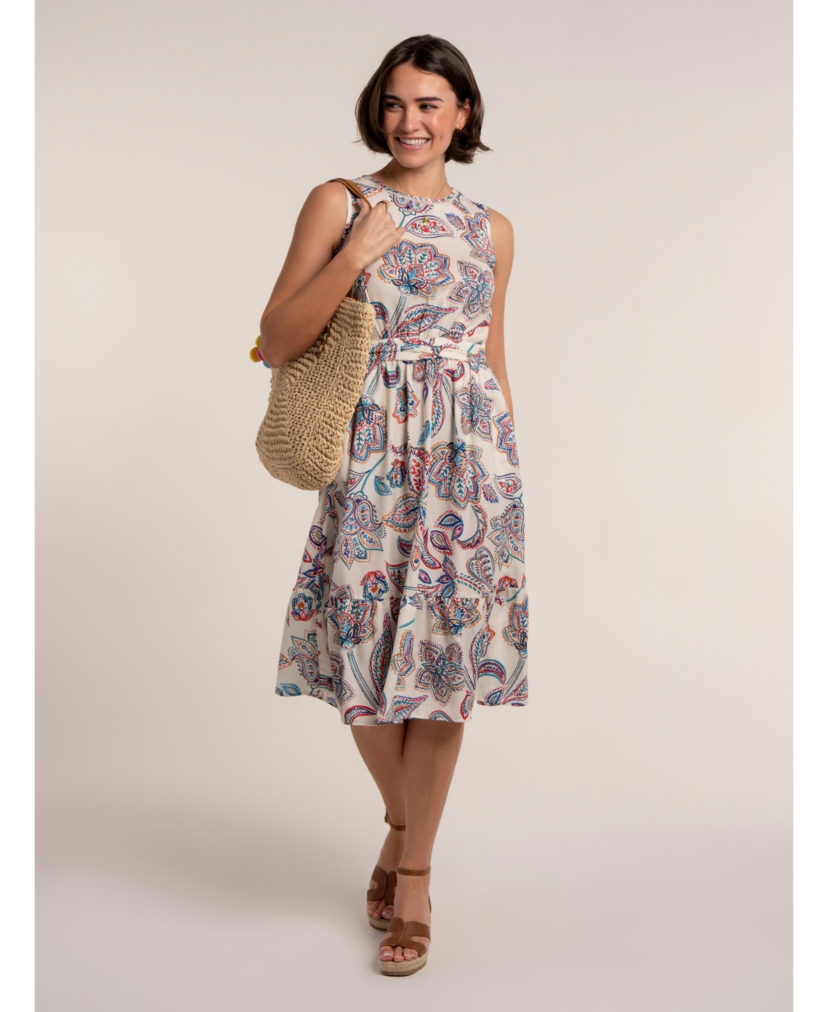 Click here for Brakeburn Womens Ioanna Midi Dress - Multi prices