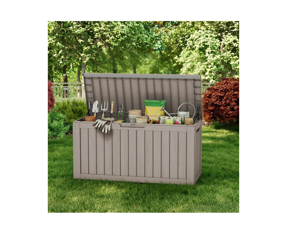 Click here for sumyeg Resin Outdoor Storage Deck Box with Lockabl... prices