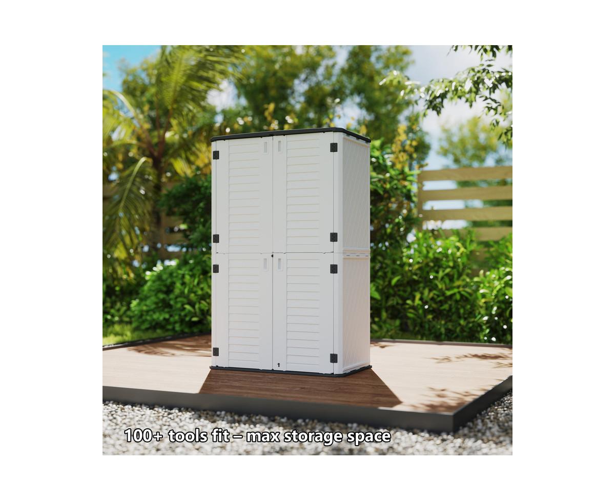 Click here for sumyeg Outdoor Storage Shed with Double-Wall Panel... prices