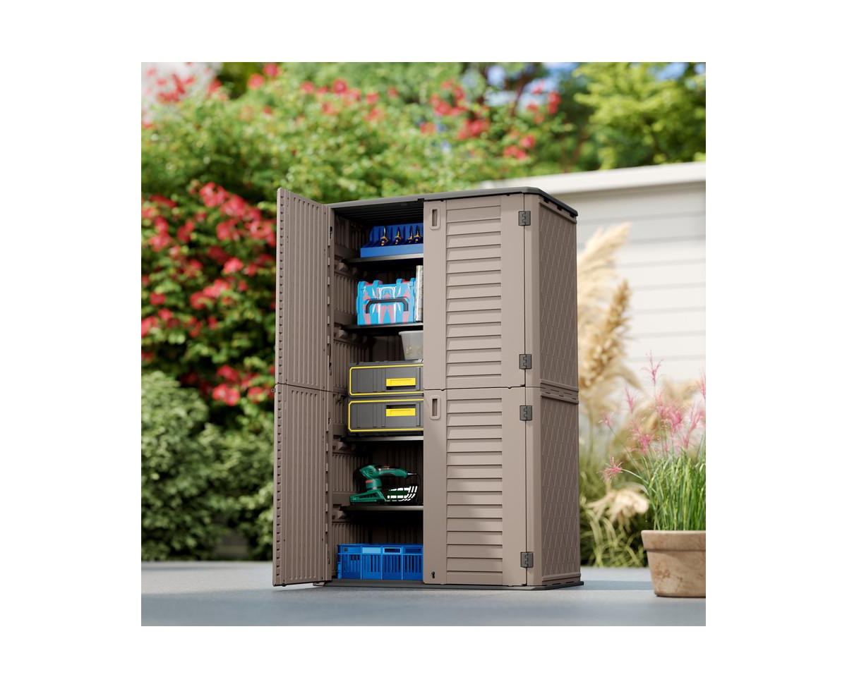 Click here for sumyeg Outdoor Storage Shed with Double-Wall Panel... prices