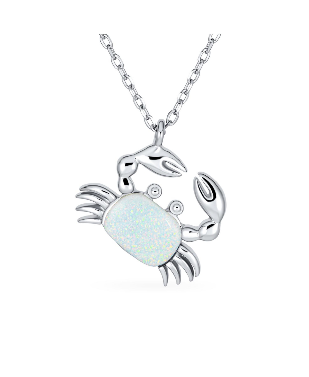 Click here for Bling Jewelry Opal Sand Crab Pendant Necklace .925... prices