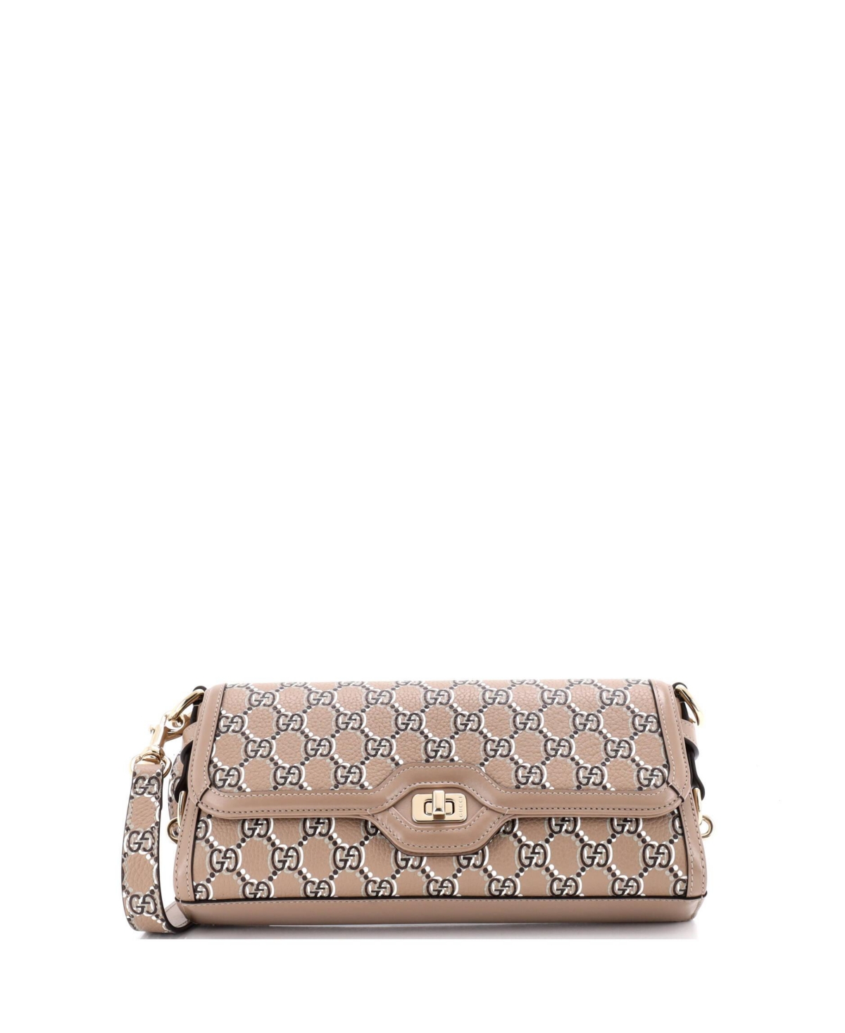 Click here for Pre-Owned Gucci Small Luce Shoulder Bag Optical Gg... prices