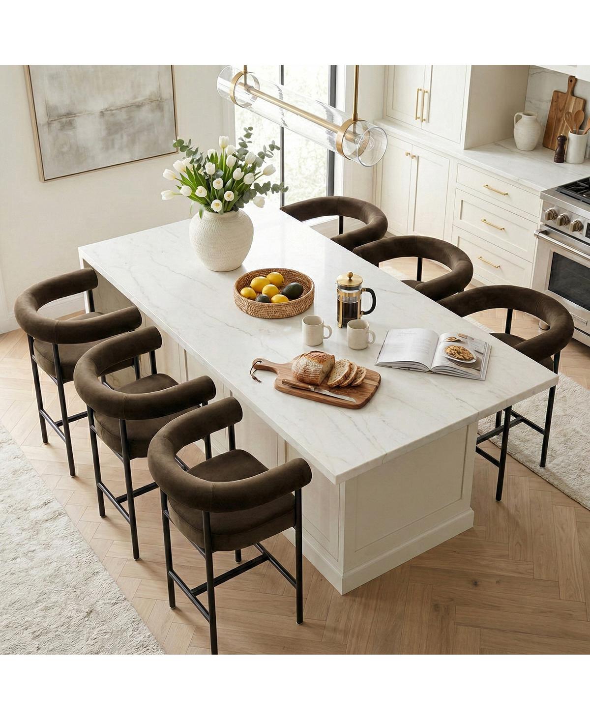 Click here for Maison Boucle 24 Velvet Counter Height Stools Set... prices