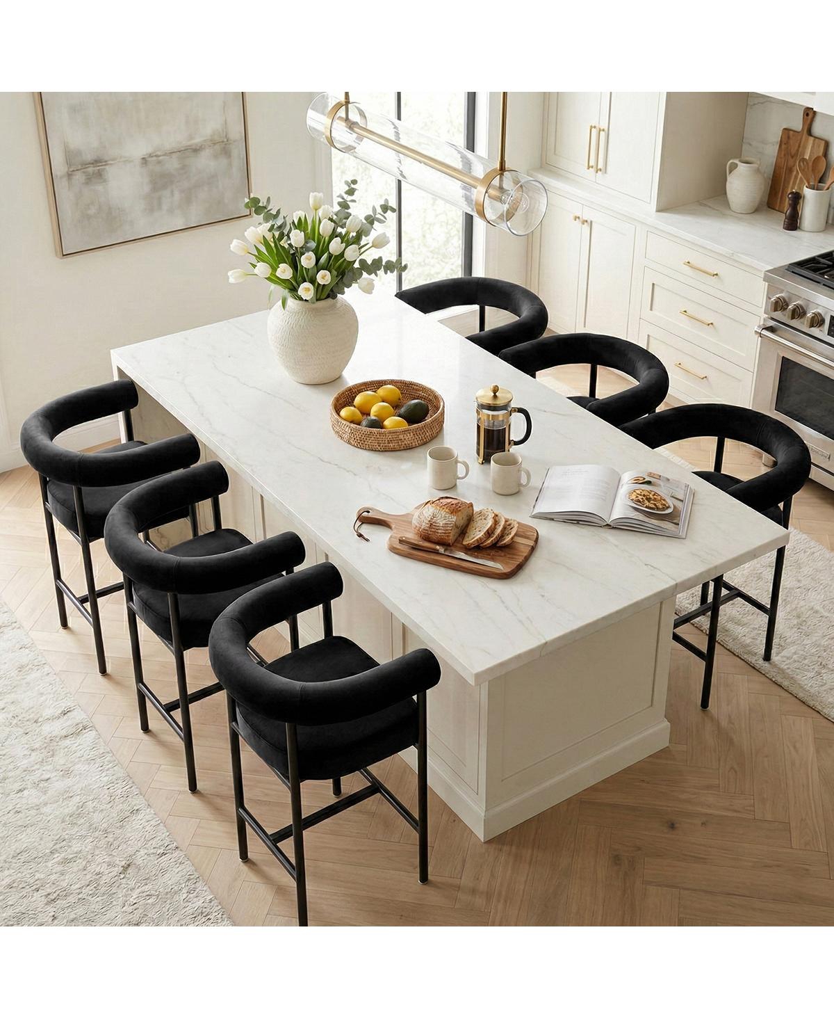 Click here for Maison Boucle 24 Velvet Counter Height Stools Set... prices