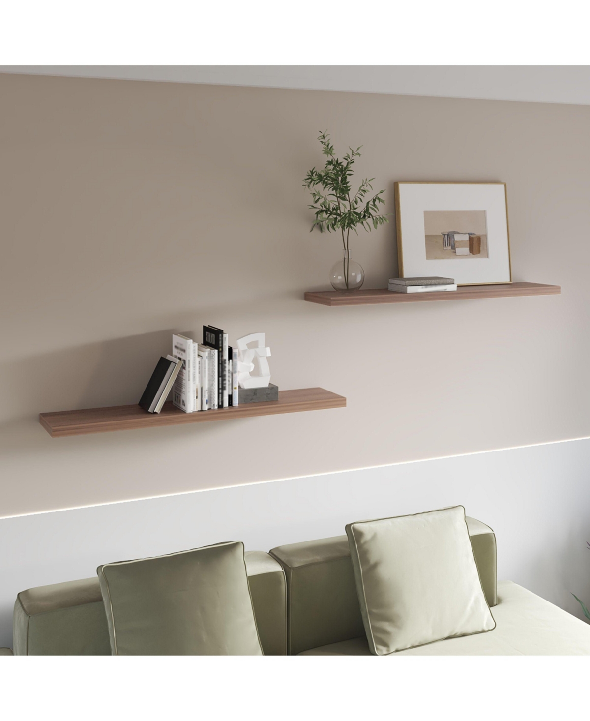 Click here for Fm Furniture Greer Floating Shelf in Melamine x2 -... prices