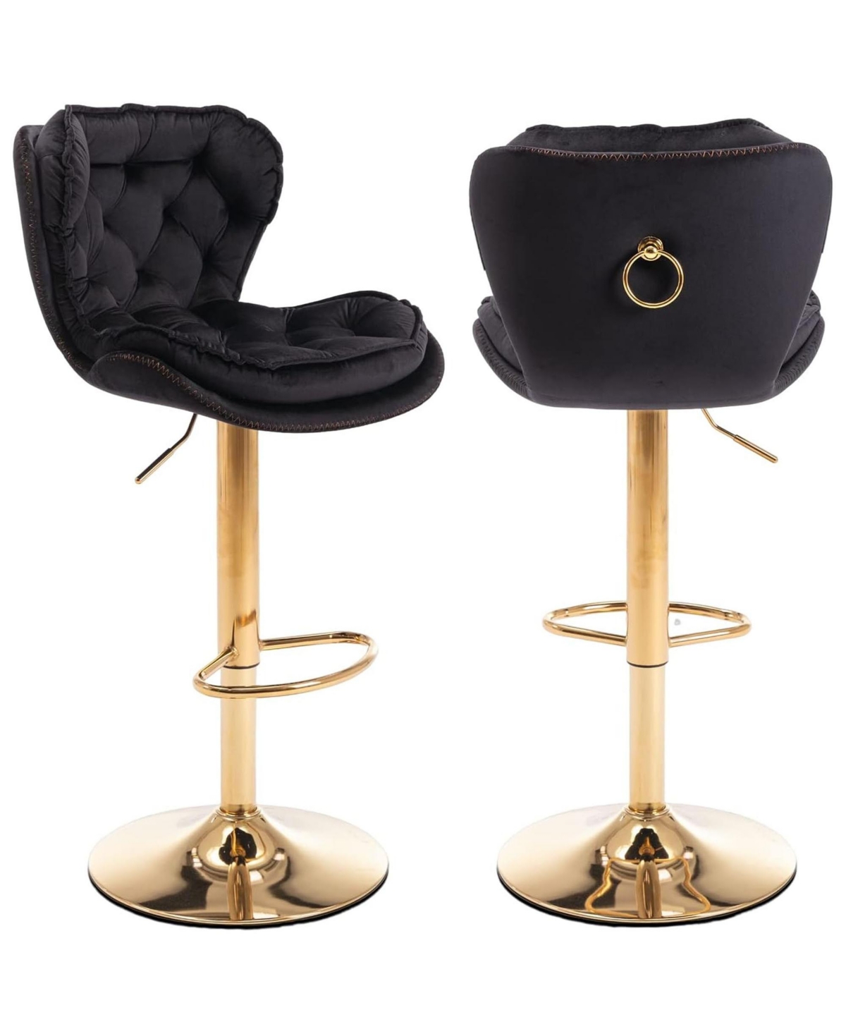 Click here for Rainsken Swivel Velvet Bar Stools Set of 2  Adjust... prices