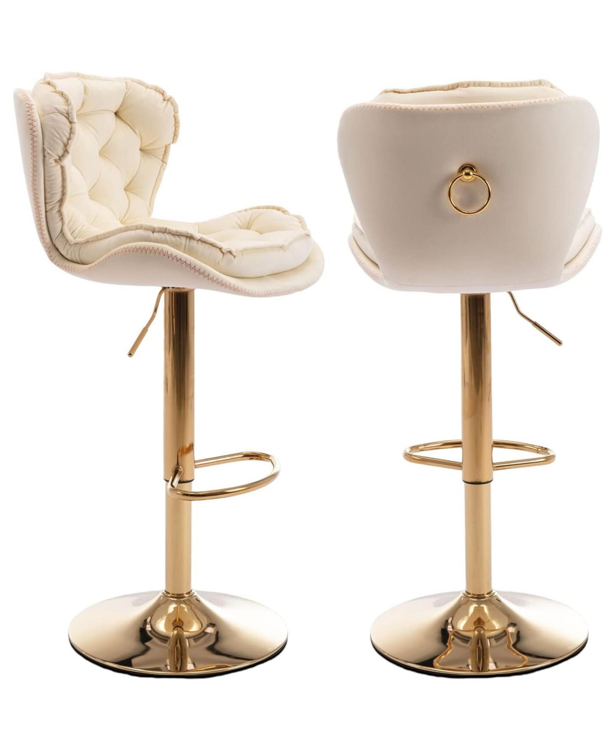 Click here for Rainsken Swivel Velvet Bar Stools Set of 2  Adjust... prices