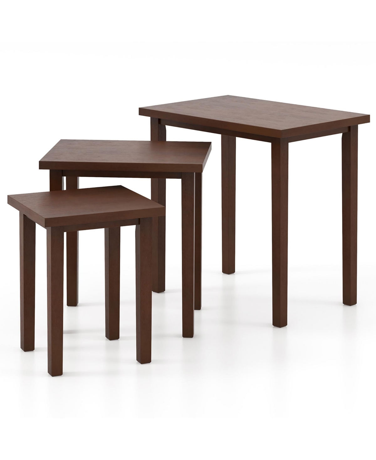 Click here for Gymax Nesting End Tables Farmhouse Rectangle Side... prices