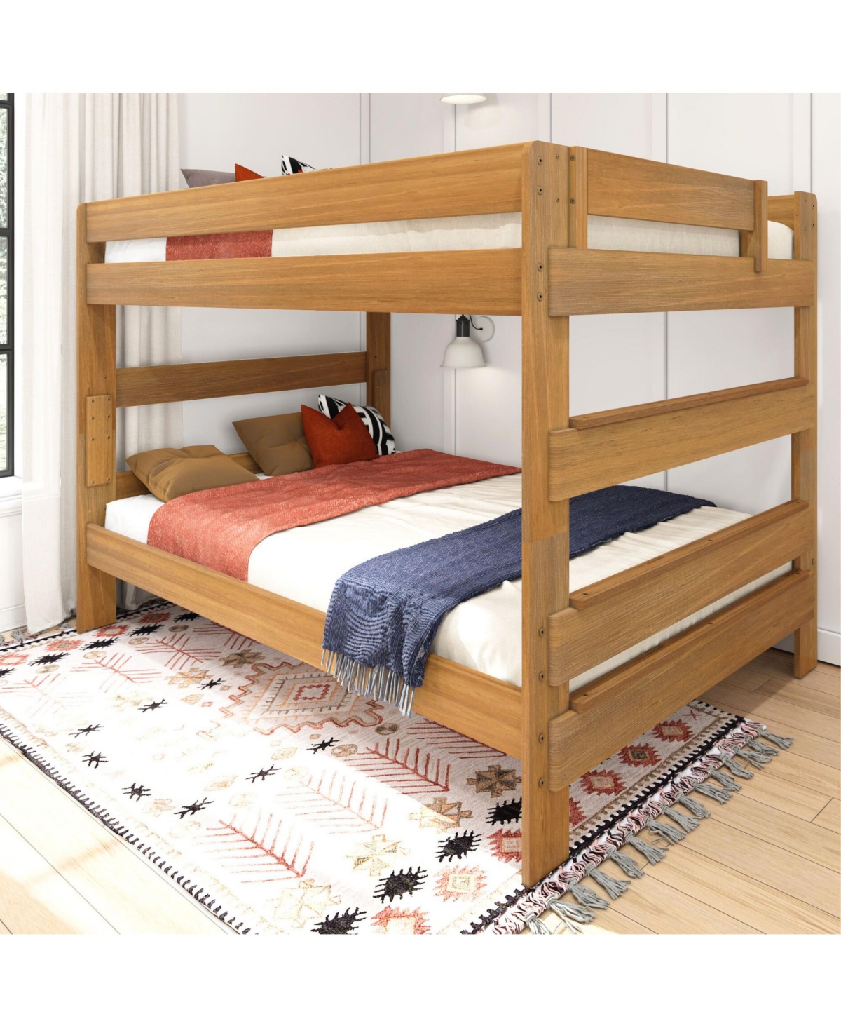 Click here for Max and Lily Farmhouse Bunk Bed for Kids Solid Woo... prices