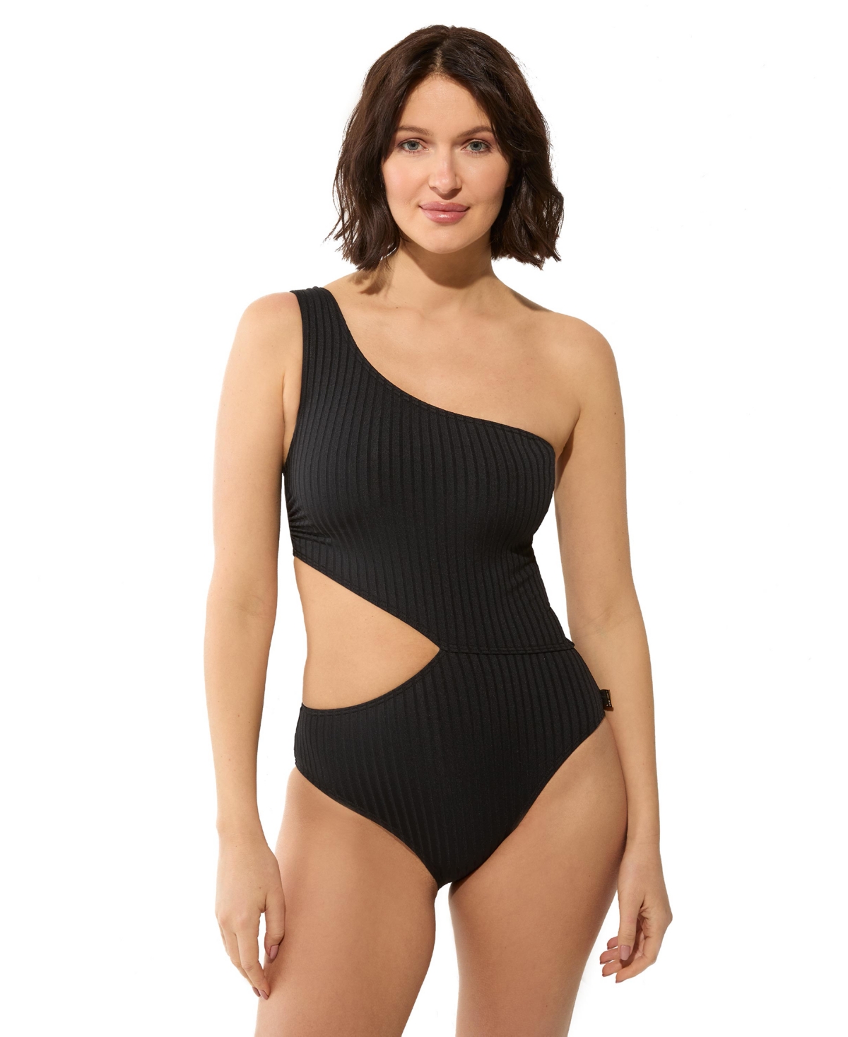 Click here for Michael Kors Womens One-Shoulder One-Piece Swimsui... prices