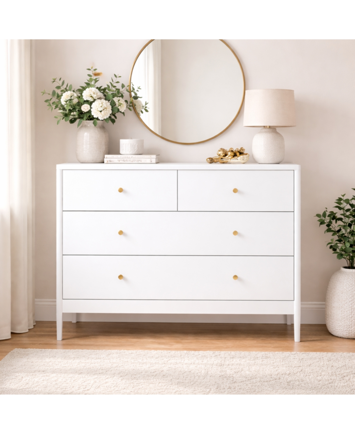 Click here for Rainsken 4-Drawer Kids Dresser  Wooden Toddler Dre... prices