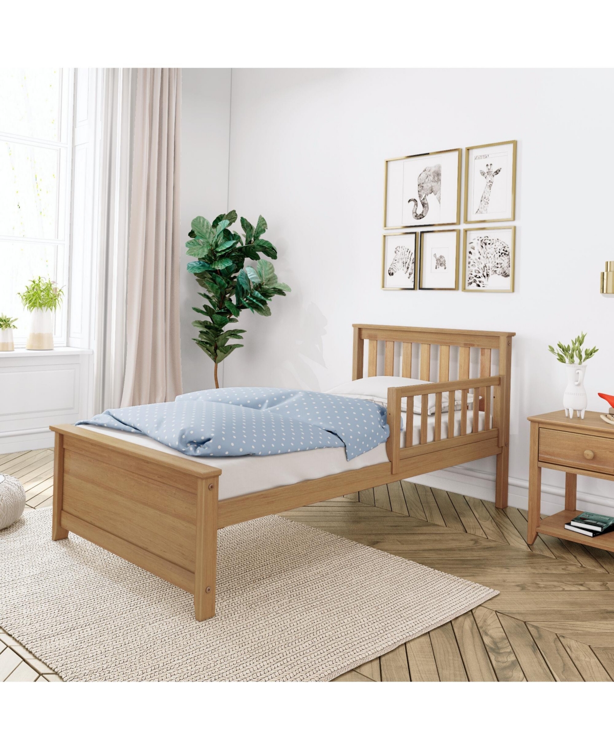 Click here for Max and Lily with Single Guard Rail - Pecan prices