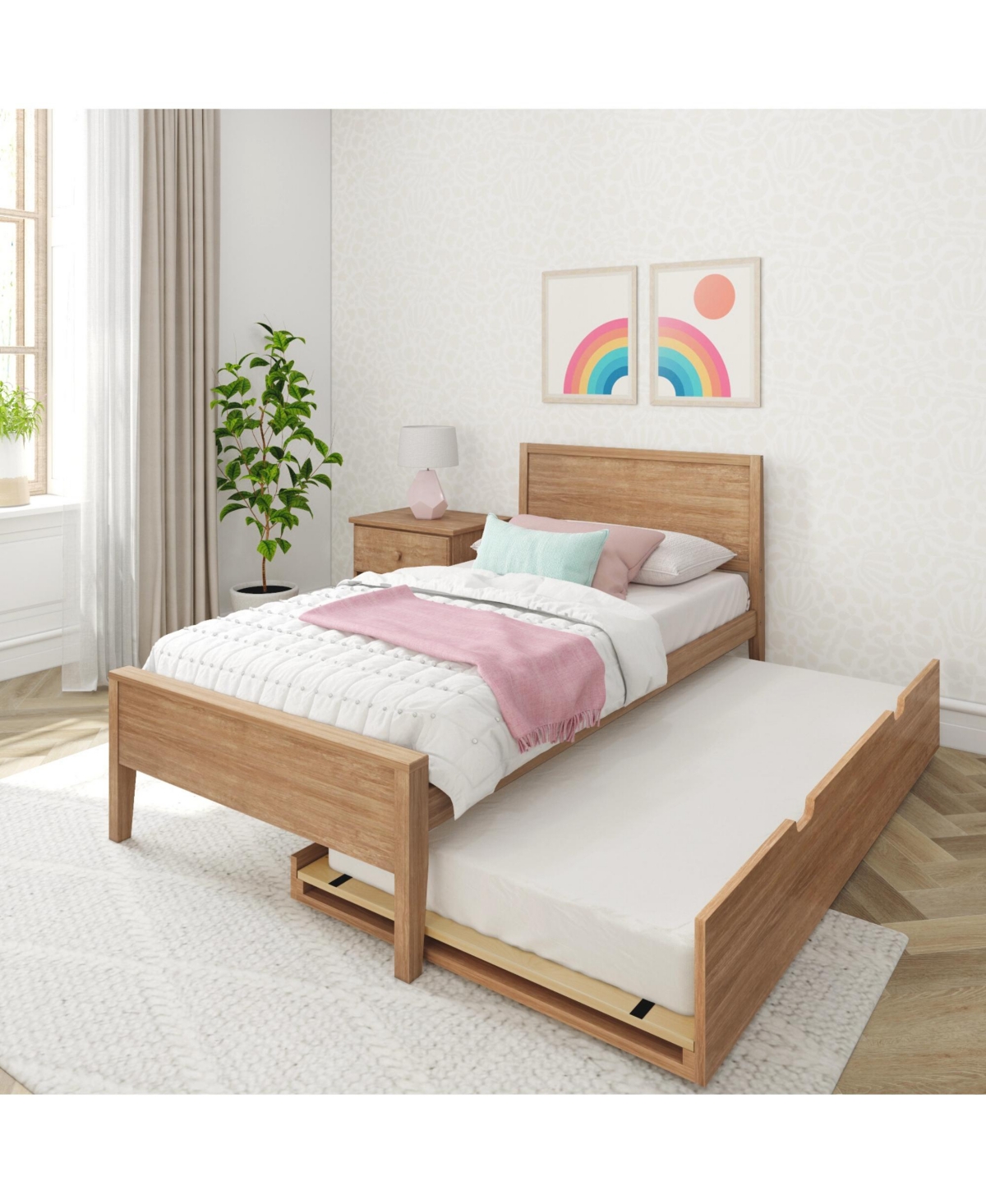 Click here for Max & Lily Twin Bed with Trundle  Classic Solid Wo... prices